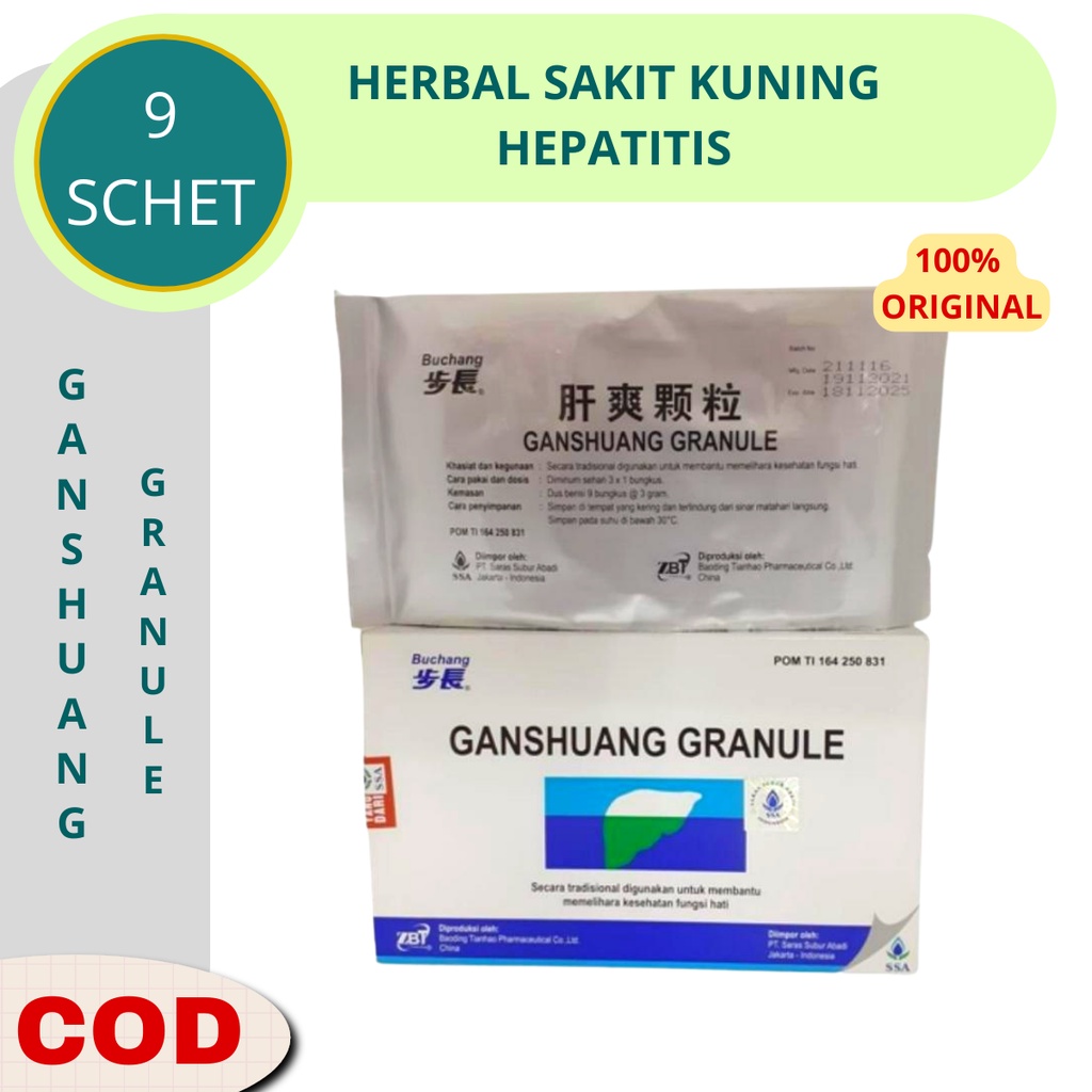 Jual Obat Liver Hepatitis Gan Shuang Granule Herbal Obat Sakit Kuning ...