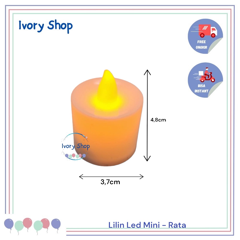 Jual Lilin LED Mini / Electric Candle Warm White Model Rata / lilin ...