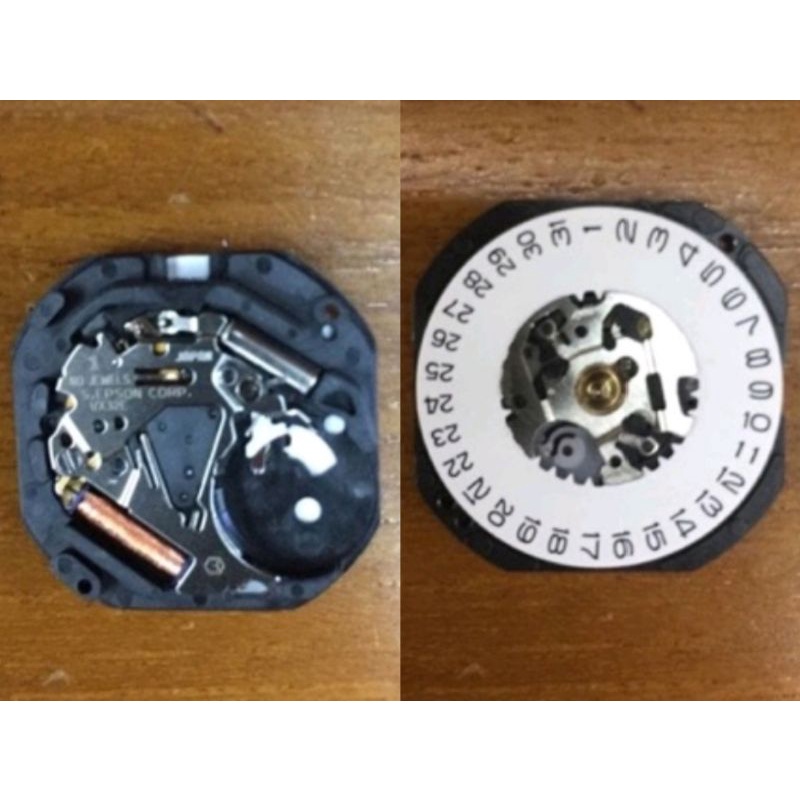 Jual Mesin Jam Tangan Analog VX 32 E Lengkap dengan baterai dan as batang | Shopee Indonesia