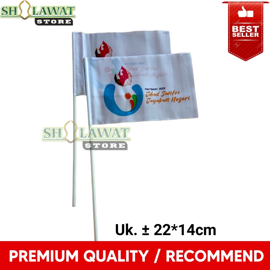 Jual Bendera Stik HSN / Bendera Stik Hari Santri Nasional / Bendera ...