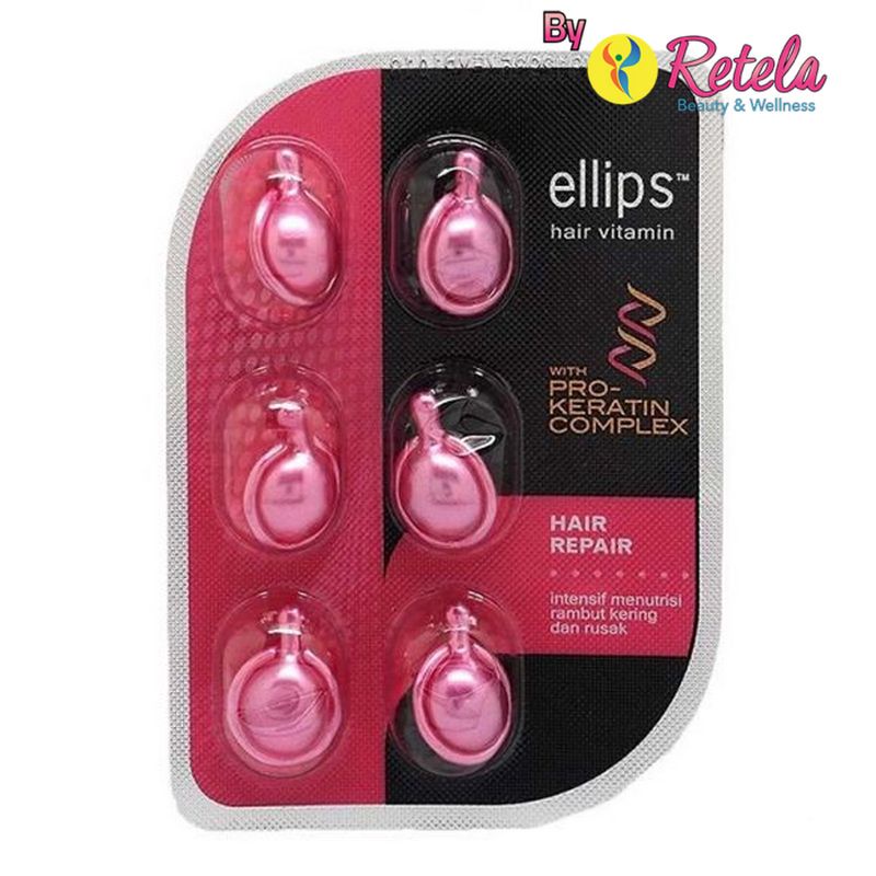 Jual ELLIPS HAIR VITAMIN WITH PRO KERATIN COMPLEX HAIR REPAIR 6 CAPSUL ...
