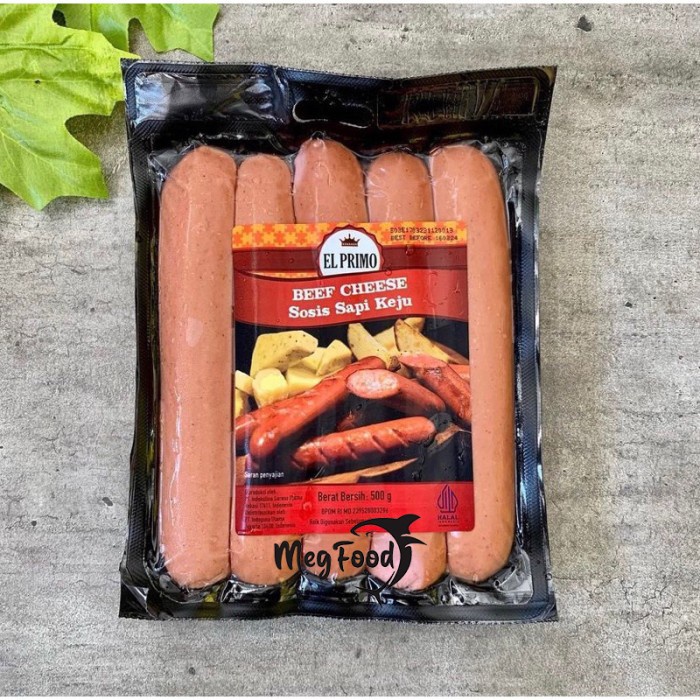 Jual El Primo Beef Cheese Sausage | Sosis Sapi Keju 500g | Shopee Indonesia