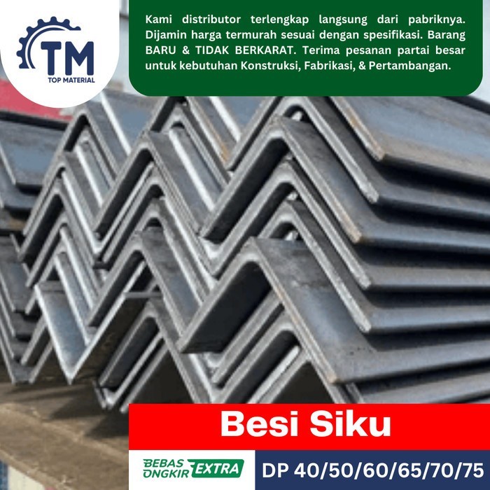 Jual Besi Siku Merek DP Profil 40/50/60/65/70/75 SNI | Shopee Indonesia
