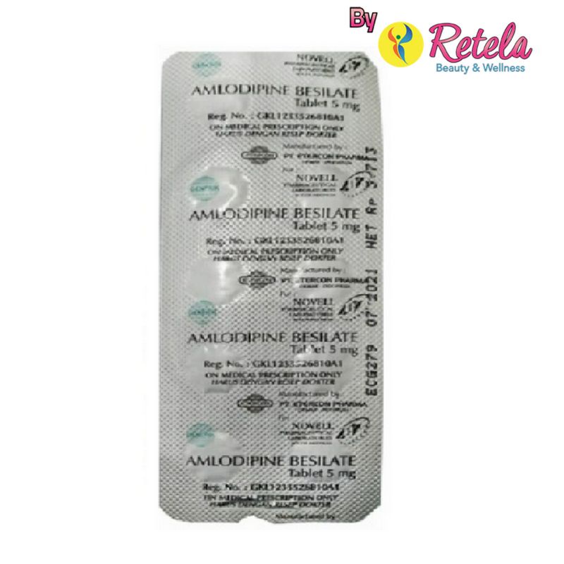 Jual AMLODIPINE 5MG 1 BLISTER 10 TABLET (GEN-NVL) | Shopee Indonesia