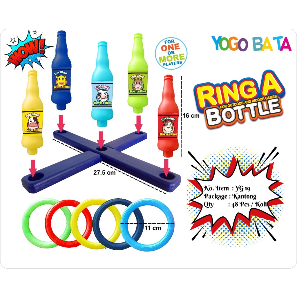 Jual Mainan Anak Mainan Olahraga Lempar Cincin/ MAINAN CONE RING ...