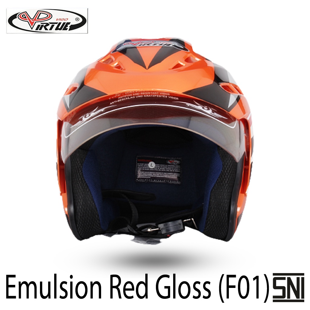 Jual Helm Model Emulsion Warna Merah Bersertifikat SNI Dijamin Tidak ...