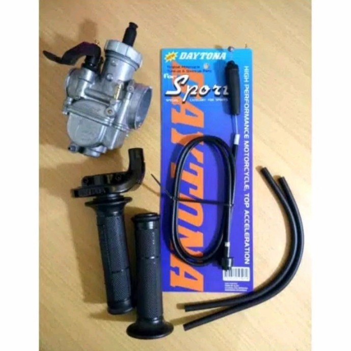Jual gas spontan daytona polos plus karbu pe 24-26-28 keihin original | Shopee Indonesia
