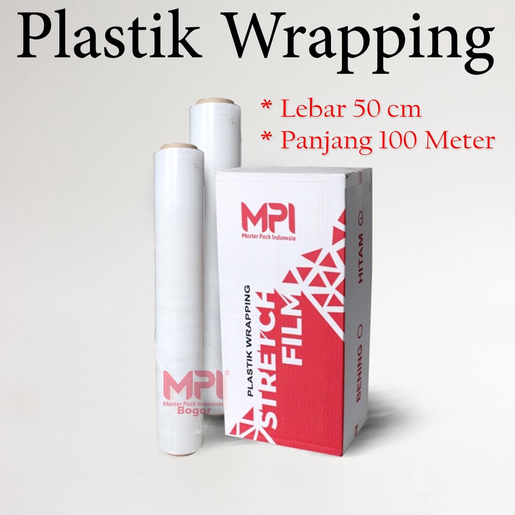 Jual Plastik Wrapping Bening 50 cm x 100 Meter / Plastik Pembungkus ...