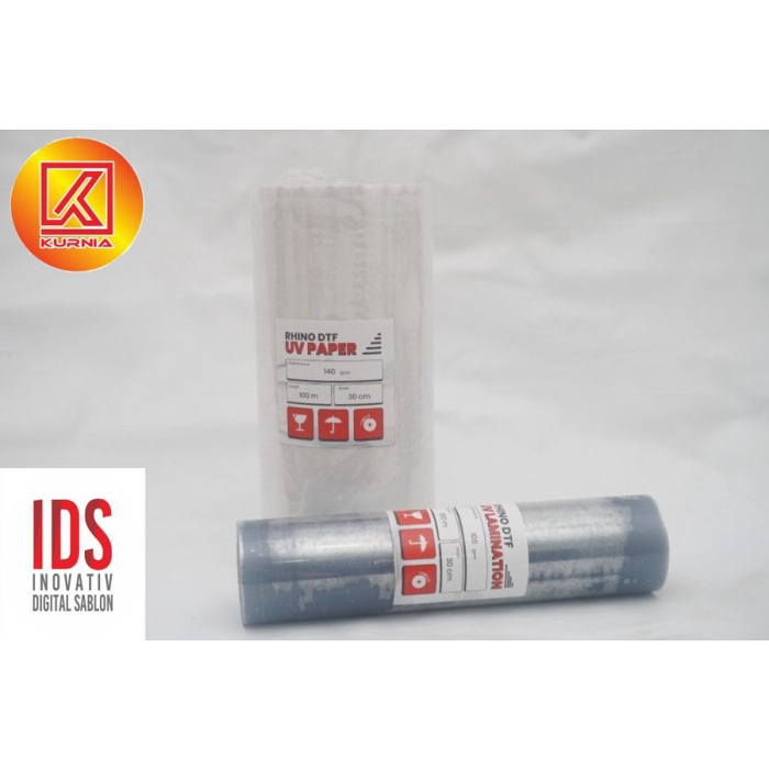 Jual Rhino DTF UV Paper Rol/Kertas Rol DTF UV Quality Uk 30CM x 50M ...