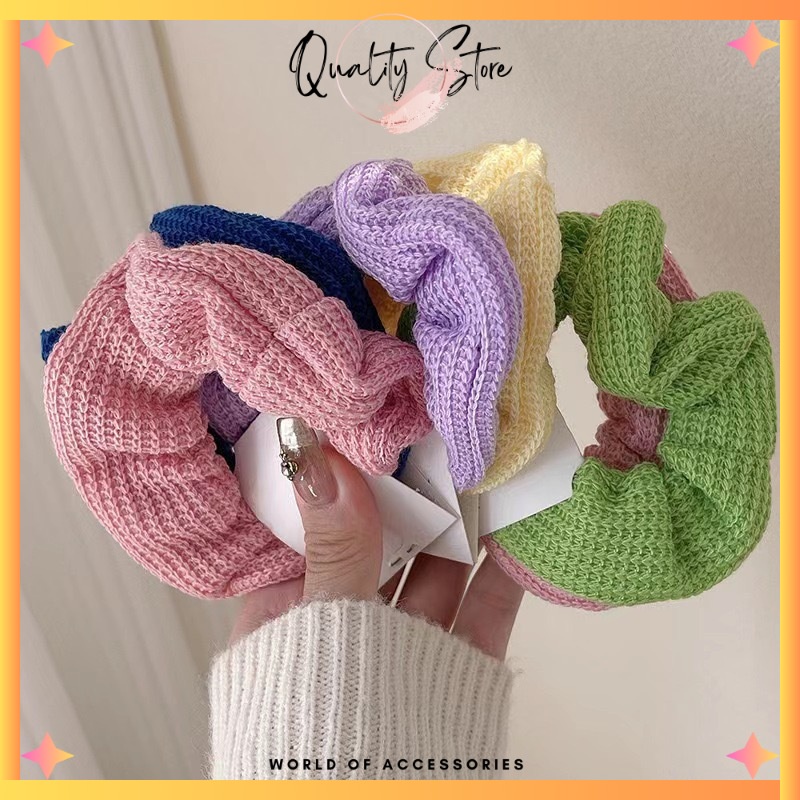 Jual QS - SCRUNCHIE IKAT RAMBUT MOTIF MODEL SERUT / KUNCIRAN RAMBUT ...