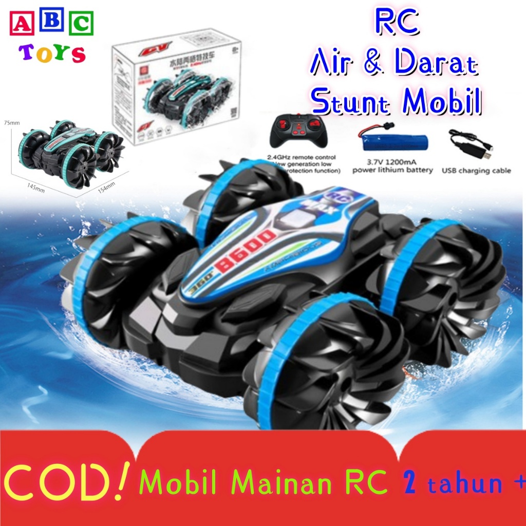 Jual 2.4GHZ Mobil RC Balap Drift Amfibi Bisa Di Air & Darat 360 ...