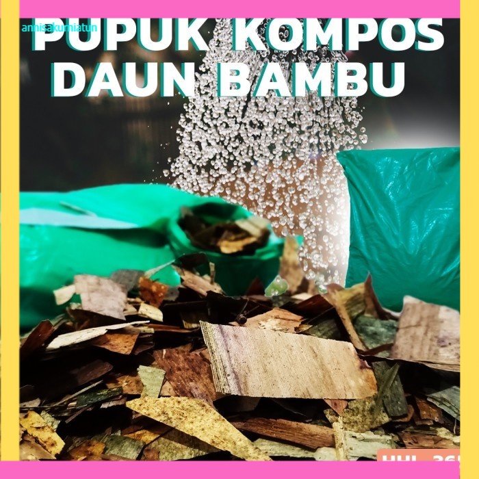Jual KOMPOS DAUN BAMBU pupuk humus penyubur organik media tanam 500gr ...