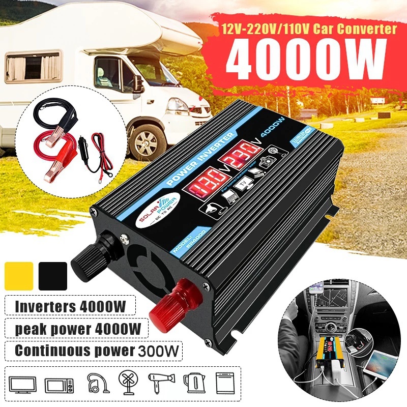 Jual inverter 4000 watt/Mobil Inverter DC 12V Ke AC 220V Power ...