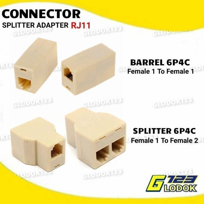 Jual Sambungan Splitter ADSL Socket Soket Paralel Telepon Telpon RJ11 ...