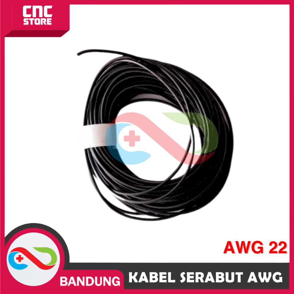 Jual KABEL SERABUT AWG 22 AWG22 HIGH QUALITY HITAM PERMETER | Shopee Indonesia