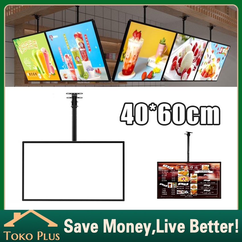 Jual LED Cafe Menu Board Display BRACKET ukuran 40x60Cm | LED Signboard | Light Board | LED ...