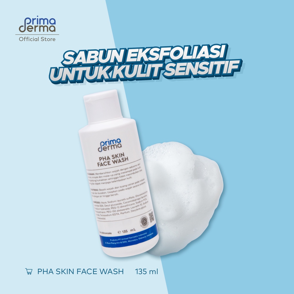 Jual PRIMADERMA Pha Skin Face Wash 135 ml | Shopee Indonesia