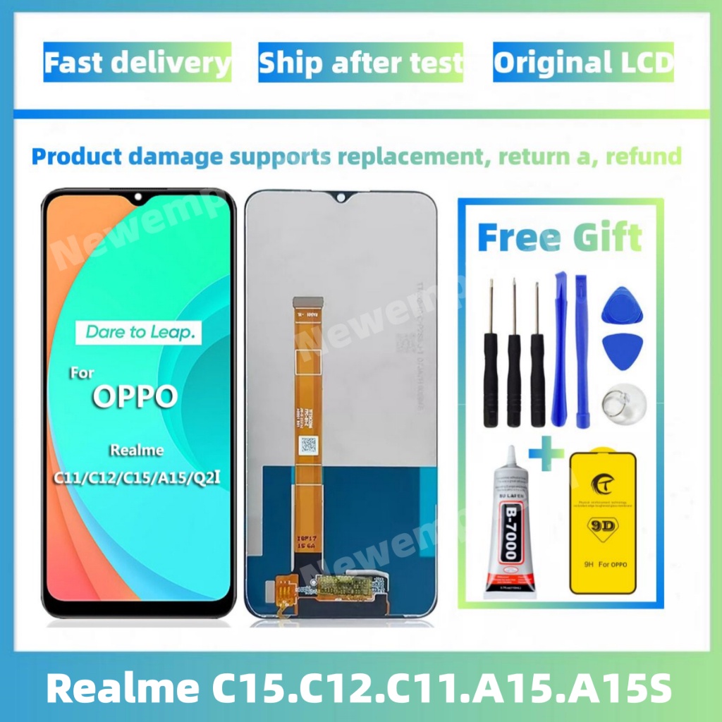 Jual Original LCD For Realme C15 C12 C11 OPPO A15 A15S Digital Touch Screen Display for Realme ...