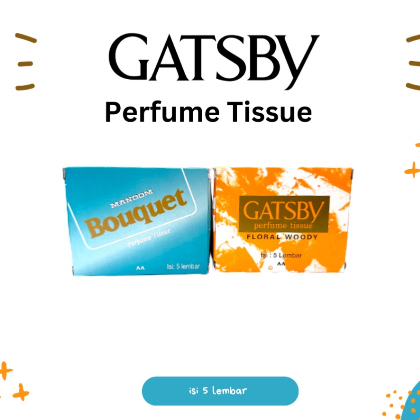 Jual Gatsby Perfume Tissue - Tissu Parfum isi 5 Lembar | Shopee Indonesia
