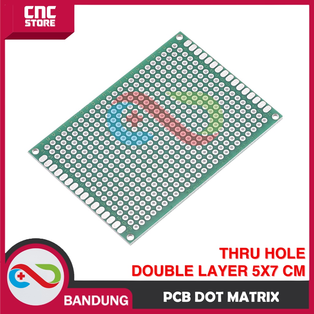 Jual PCB DOT MATRIX THRU HOLE DOUBLE LAYER 5X7CM 5*7CM LUBANG BOLONG ...