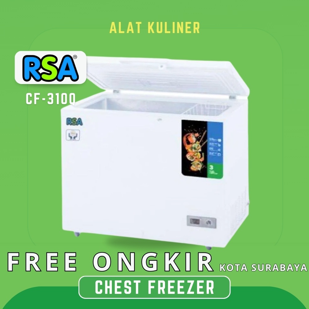 Jual Chest Freezer Rsa Cf-310q Chest Freezer 318 Liter Original ...