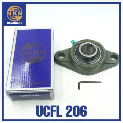Jual Bearing Unit UCFL 206 NKN Diameter As 30 mm UC206 + FL206 Original | Shopee Indonesia