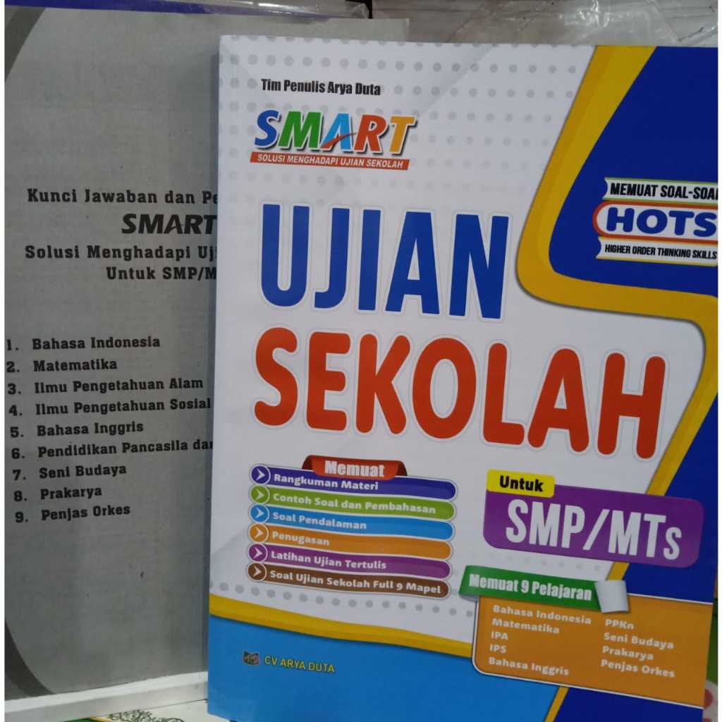 Jual Buku Smart Ujian Sekolah SMP / MTs Tahun Ajaran 2023/2024 | Shopee Indonesia