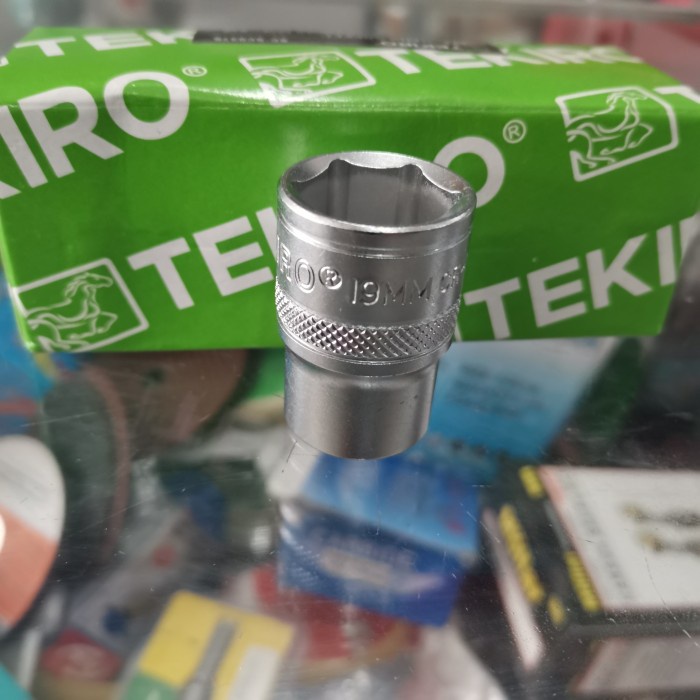 Jual Kunci sok 19 mm 1/2" 6pt TEKIRO mata sock socket shock 19mm tekiro | Shopee Indonesia
