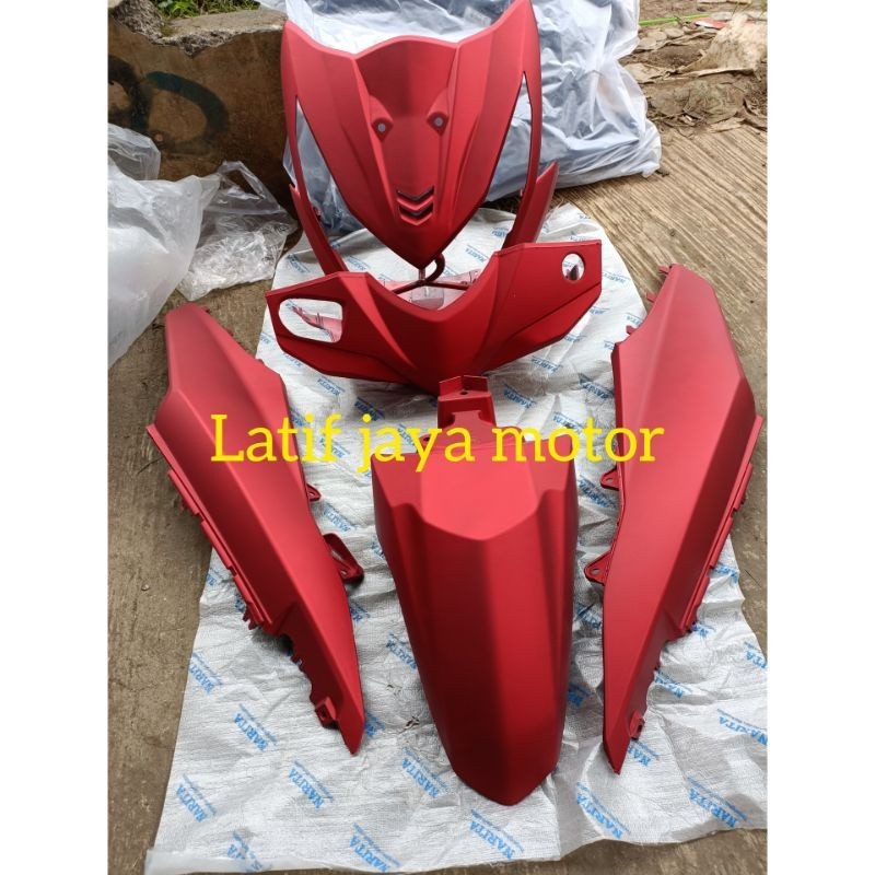 Jual cover body honda beat fi merah doff 2013 2014 Best.kuality ...