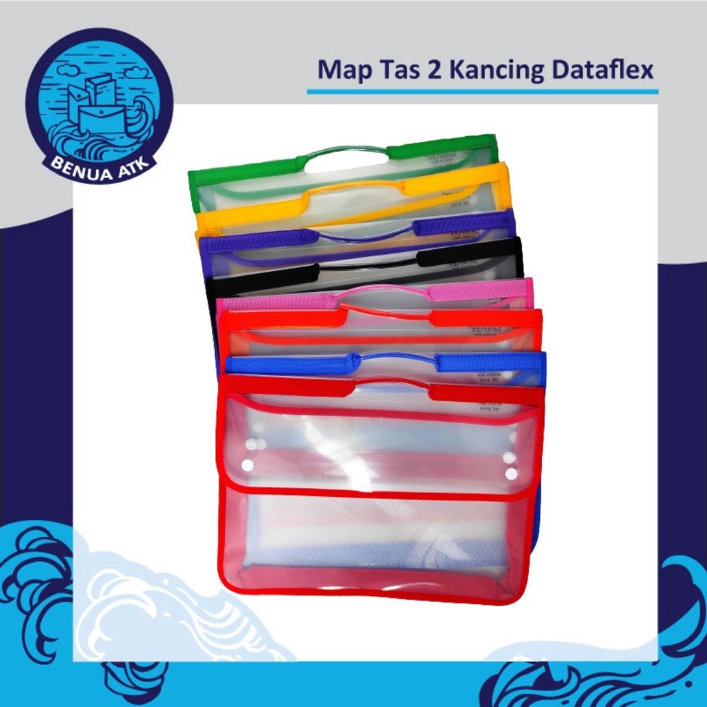 Jual Map Plastik Tas 2 Kancing School Bag Folio Dataflex DF-311 ...