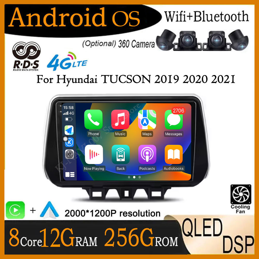 Jual 10.1" Android 14 For Hyundai TUCSON 2019 2020 2021 DSP RDS Car ...