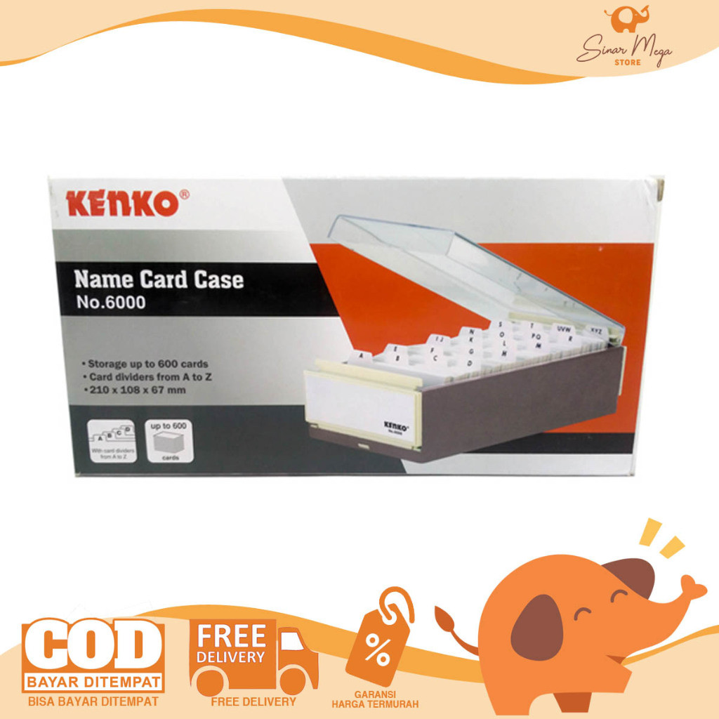 Jual Kenko Name Card Case No. 6000 / Tempat / Kotak Kartu Nama Murah ...