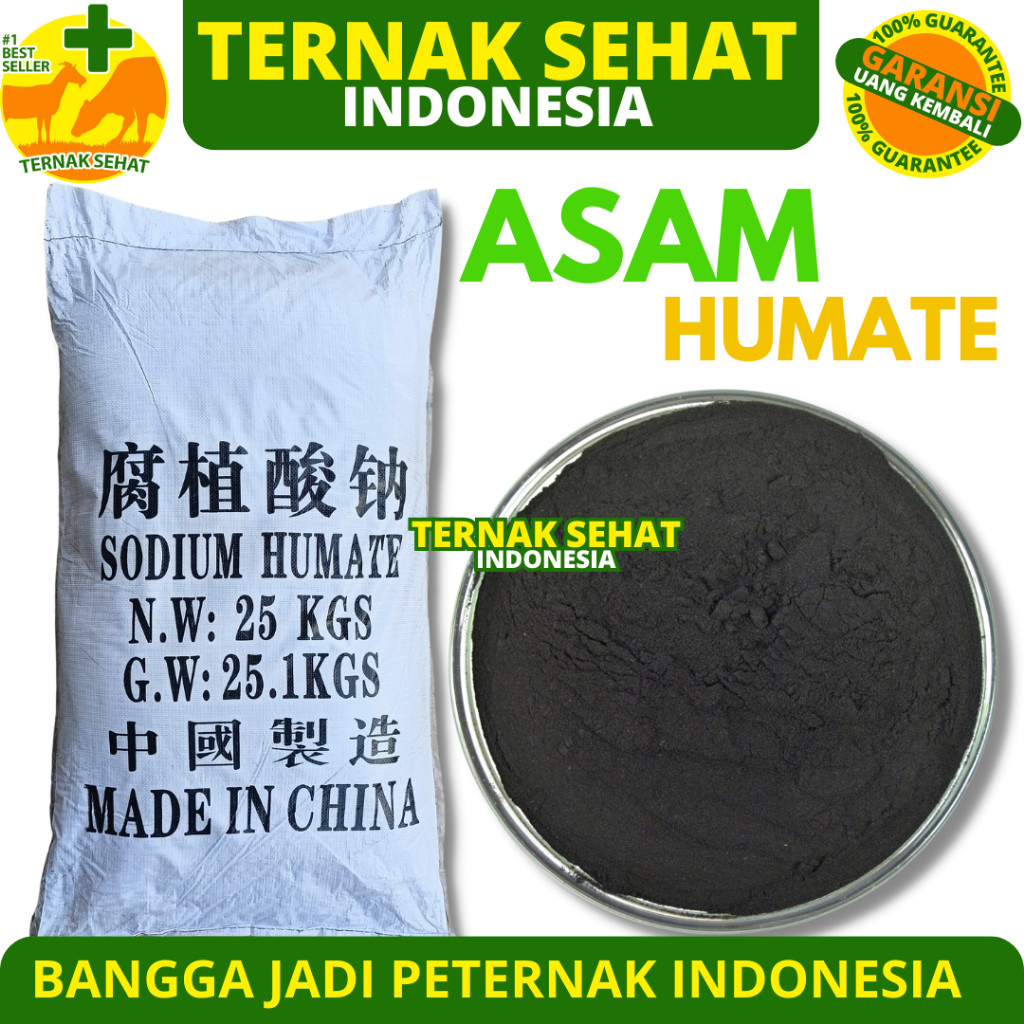 Jual ASAM HUMAT 90% Soluble 1kg Humic Acid Sodium Humate | Shopee Indonesia