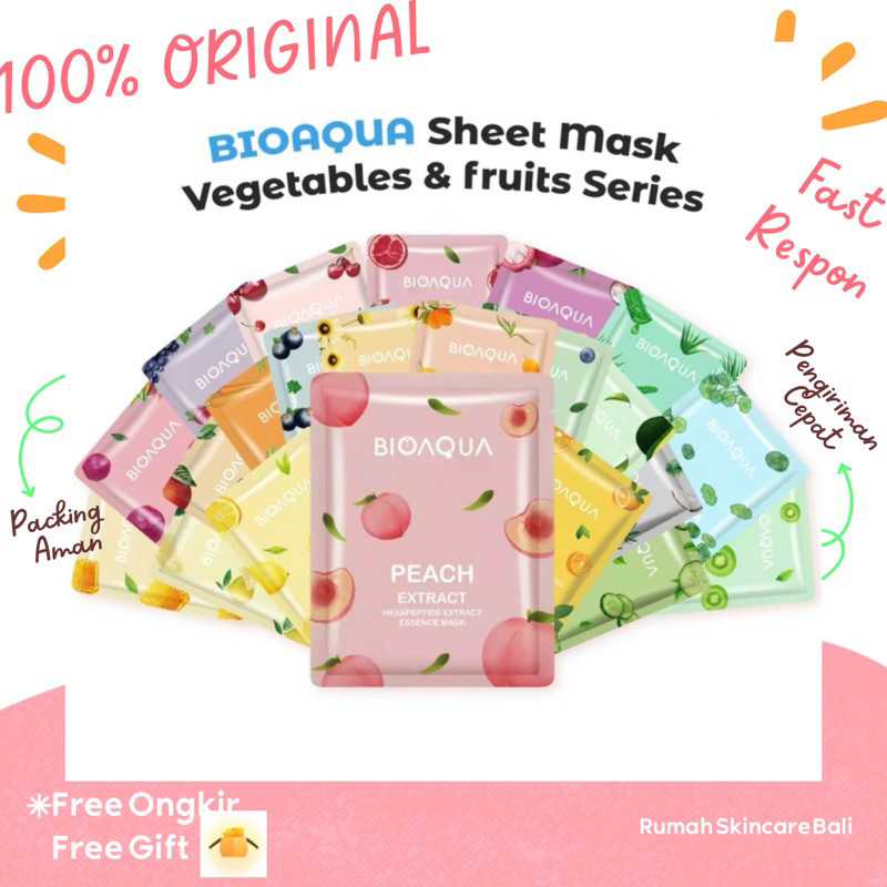 Jual BIOAQUA SHEET MASK Hydrating Essence Masker Wajah | Shopee Indonesia