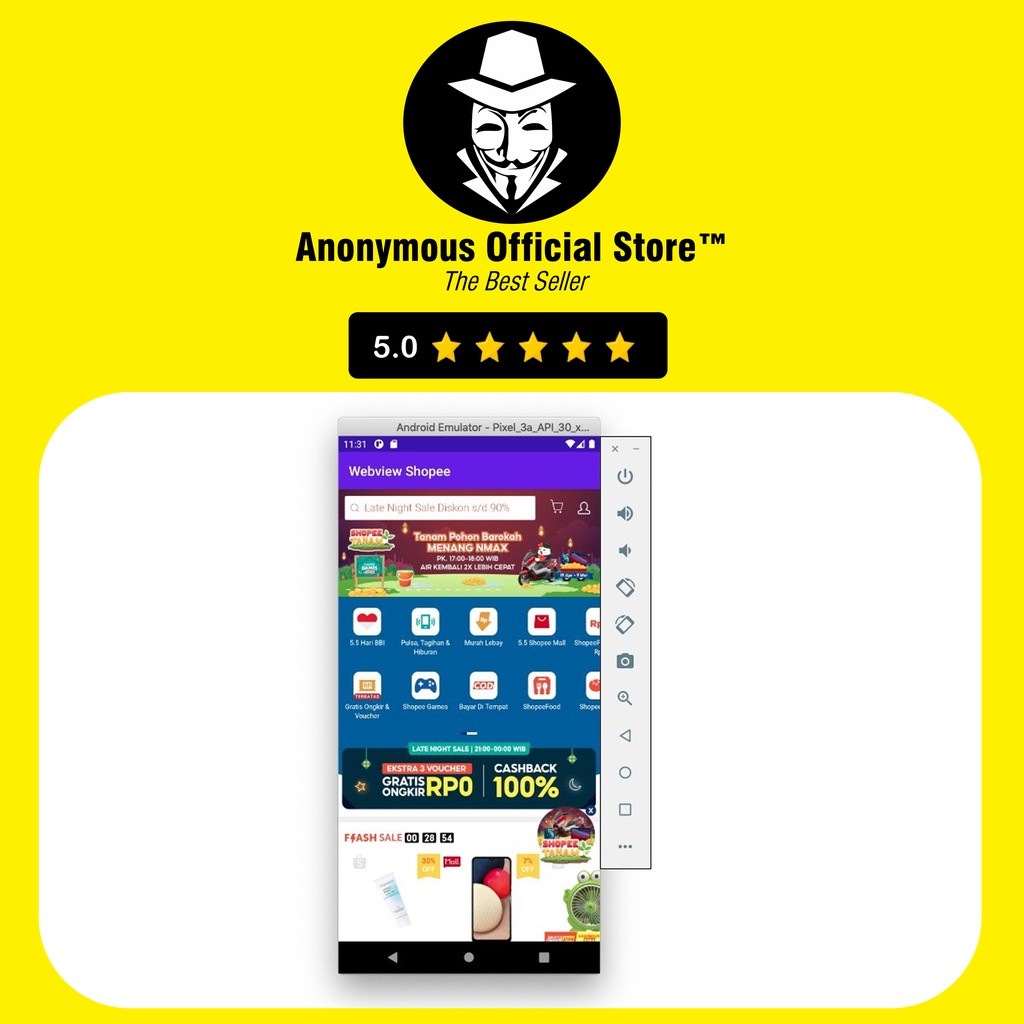 Jual SOURCE CODE PROGRAM ANDROID STUDIO WEBVIEW WEB VIEW FREE BUILD APK ...