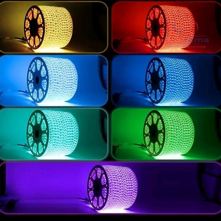 Jual ( 1 ROLL 100 METER ) LAMPU LED STRIP SELANG SMD 5050A 100M / LAMPU ...
