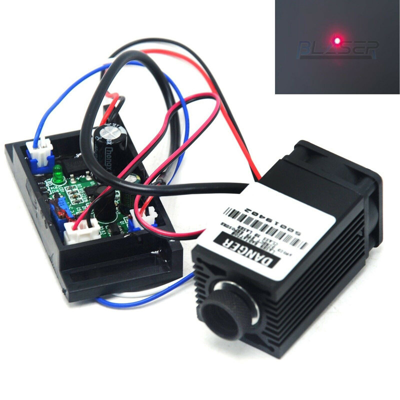 Jual 650nm 200mW Focusable Dot Red Laser Diode Module 12V Driver TTL ...