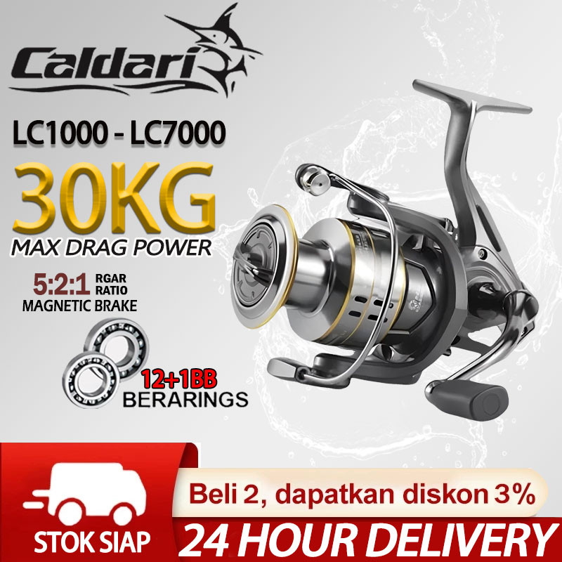 Jual Reel Pancing Max Drag 30Kg Reel Pancing Murah Kuat Power LC800 ...