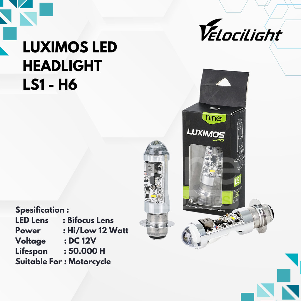 Jual Lampu LED Motor H6 12W Bifocus Biled Projie Putih Kuning Super ...