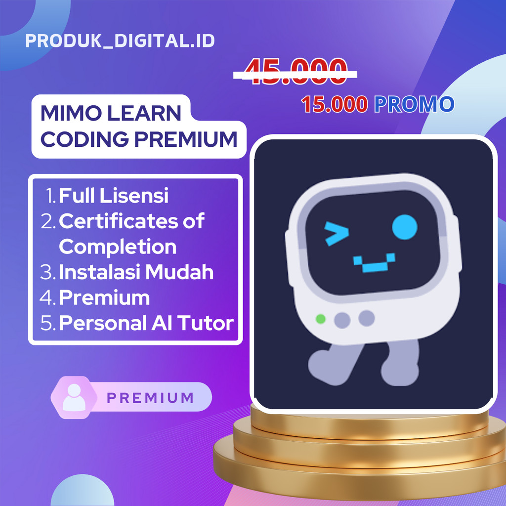 Jual Mimo Learn Coding Premium Fitur Lengkap + Tanpa Iklan Belajar Coding Android | Shopee Indonesia