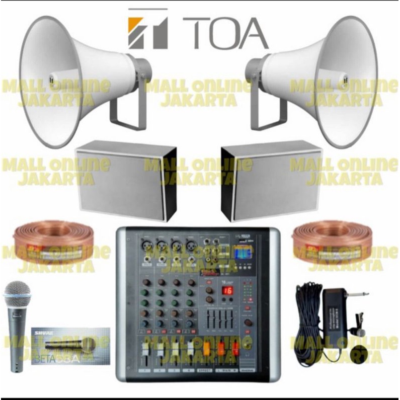 Jual Paket Speaker Masjid Toa SoundSystem mushola luar dalam | Shopee ...
