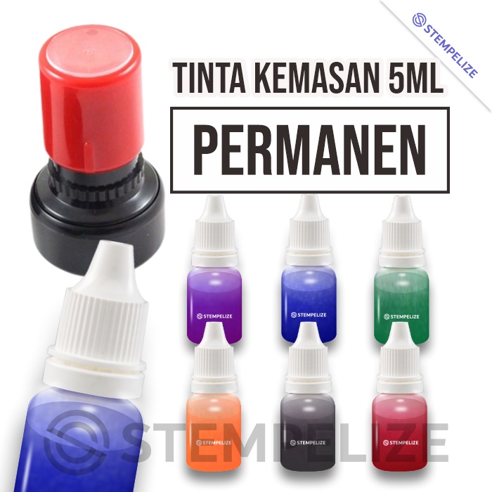 Jual Tinta Stempel PERMANEN kemasan 5ml - Allmax Production | Shopee ...