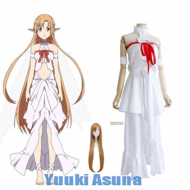 Jual PREORDER Hot Halloween Costumes Anime Yuuki Asuna Cosplay SAO ...