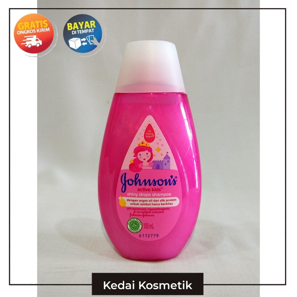 Jual (ACEH) JOHNSONS Shampoo Pink 100ml | Active Kids Shampoo Shiny ...