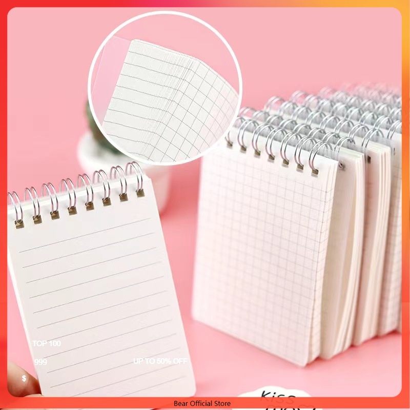 Jual Flip-Up Coil Book/Transparent PP Matte Cover Portable Mini ...