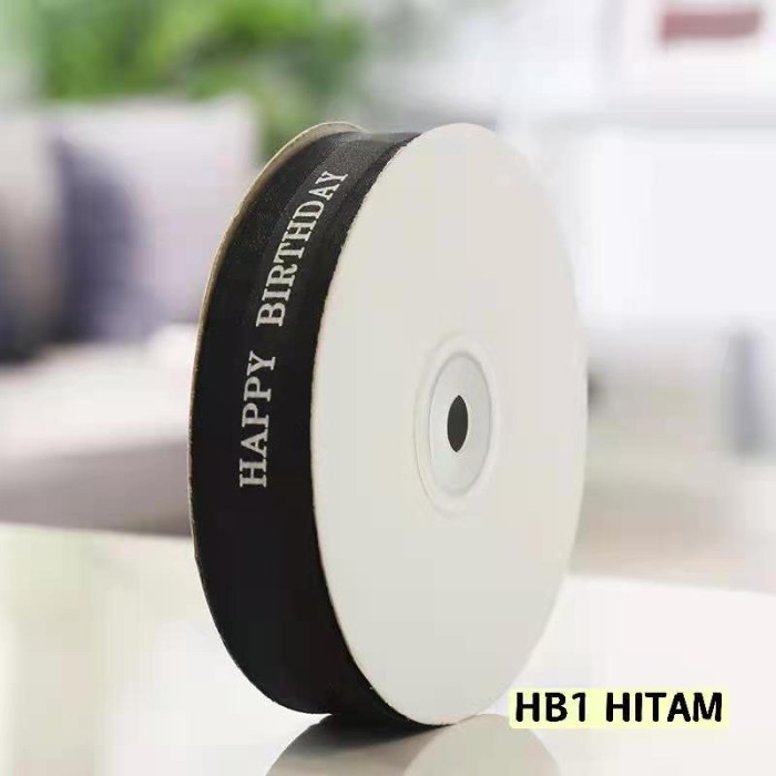 Jual Korean pita lace/pita kado/pita kain "happy birthday" (per roll ...