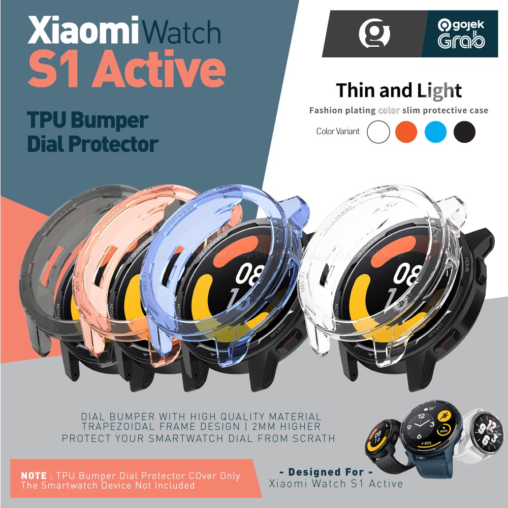 Jual Rubber Case TPU Soft Bumper Cover Protector for Xiaomi Mi Watch S1 ...