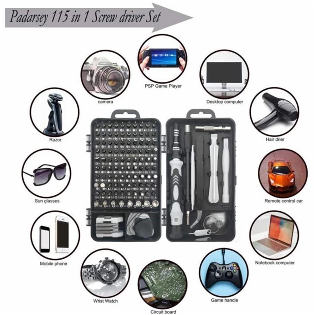Jual Obeng HP Set 115 in 1 Torx Set Kunci Set Alat Service Reparasi HP Full | Shopee Indonesia