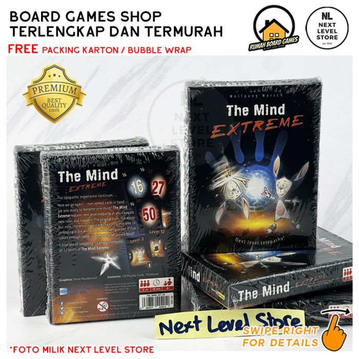 Jual The Mind Extreme Board Game Card Games Family Strategi Permainan ...