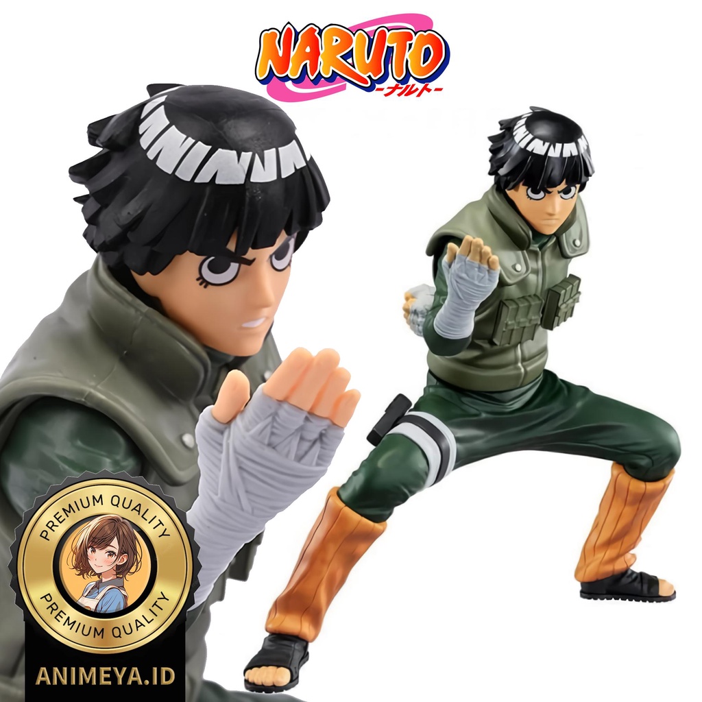 Jual VIBRATION STARS ACTION FIGURE ROCK LEE JONIN KONOHA KOLEKSI PATUNG ...